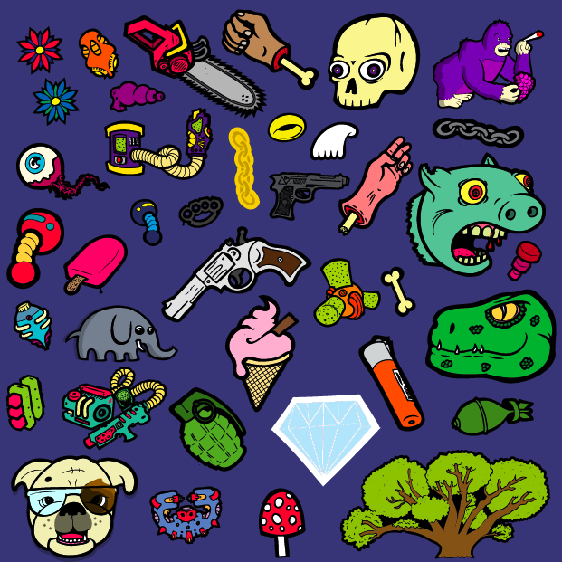 Cartoon Characters And Objects Vector Pack Opengameart Org